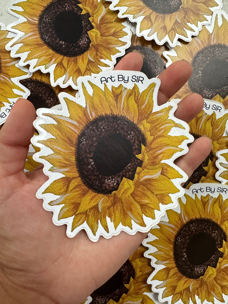 Sunflower Sticker – Art By SIR